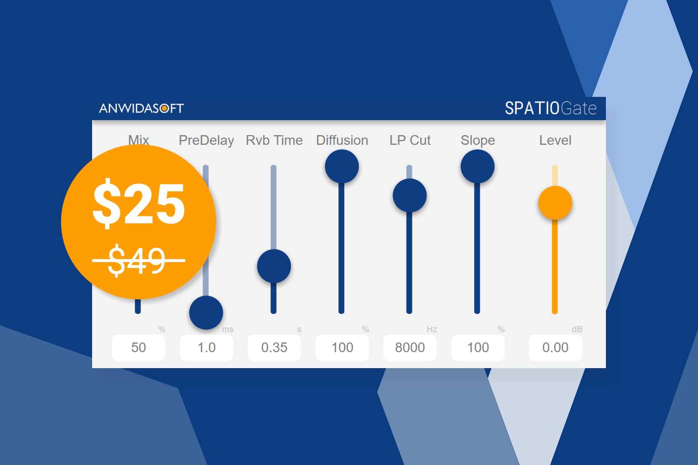 SPATIO Gate Released - Gated Reverb Plugin - ANWIDA Soft